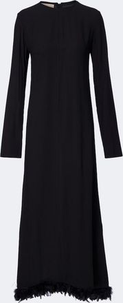 Plan C Robe mit Federn