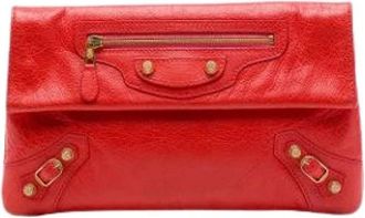 Balenciaga Pre-owned Motocross Envelope Clutch - - Pre-owned - Damen - Rot - ONE SIZE