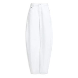 Alaia Round Denim Pants - - Jeans - Damen - Wei&szlig; - W26