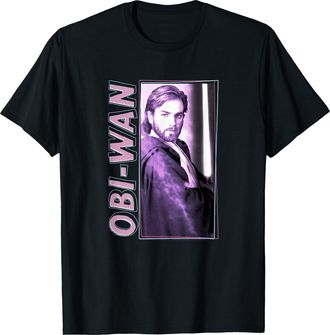 Star Wars Obi-Wan Kenobi Purple Hue Portrait T-Shirt