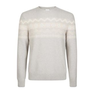Eleventy Maglia Girocollo Jacquard - - Knitwear - Herren - Grau - S