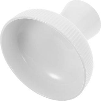 Garneck Nordischer Keramik Dessertbecher mit Fuß Weiße Porzellan Salatschale für Obst Eiscreme und Desserts Spülmaschinenfest Stilvolle Schale für Party Hochz