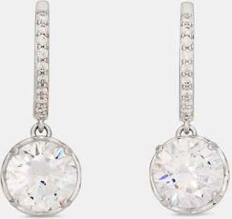 Kate Spade New York Kate Spade That Sparkle Creolen Mit Pav&eacute;, Extraklein f&uuml;r Frauen in Silber | Kubikzirkonie