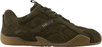Versace Homme, Chaussures, Vert, Taille: 41 EU Galaxia Suede Baskets