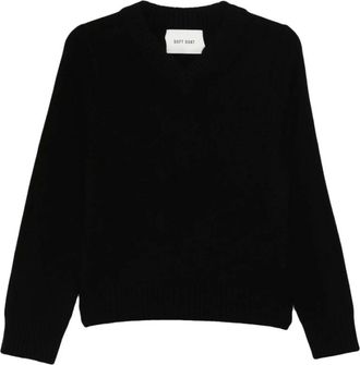 Soft Goat Femme, Pulls, Noir, Taille: 40 FR Pull &agrave; col en V