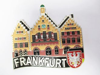 Generic Frankfurt R&ouml;mer Platz Metall Magnet Germany Souvenir,Neu