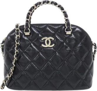 Chanel Sac &agrave; main vintage doccasion - Femme - Pre-owned - Noir - Taille: ONE Size