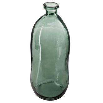 Atmosphera Atmosphera - Vase Dame Jeanne - recyceltes Glas - khakigrün H 73 cm - Khaki