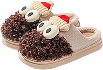 Generic Pantoufles de No&euml;l pelucheuses pour homme et femme - Chaussons dint&eacute;rieur et dext&eacute;rieur en peluche - Chauds et respirants - L&eacute;gers et d&eacute;contract&eacute;s, ka