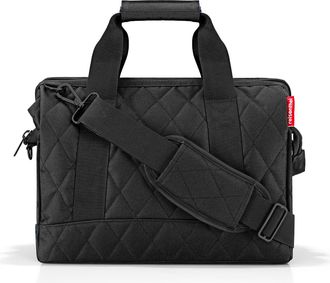 Reisenthel Allrounder M Rhombus Black - Vielf&auml;ltige Doktortasche zum Reisen, f&uuml;r die Arbeit oder Freizeit - Mit funktional-stylischem Design