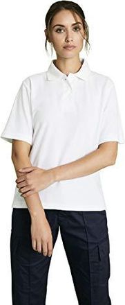 Uneek clothing Polo à manches courtes pour femme Loisirs Décontracté Sport travail - Blanc - XXXL