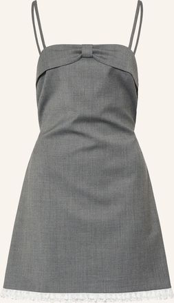 Maje Kleid Mit Spitze grau