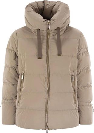 Moorer Femme, Vestes, Beige, Taille: 40 FR Gadia-OS Down Caban