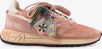 Autry Mesh and suede sneakers with charm detail - AUTRY - gender_Woman