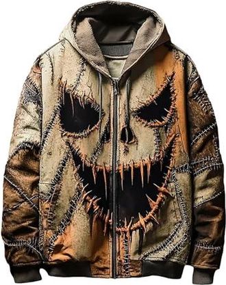 Generic Sweat à capuche en polaire pour homme - Manteau moelleux confortable - Couleur unie - Col rond - Sweat ample à manches longues - Chemisier ample pour 