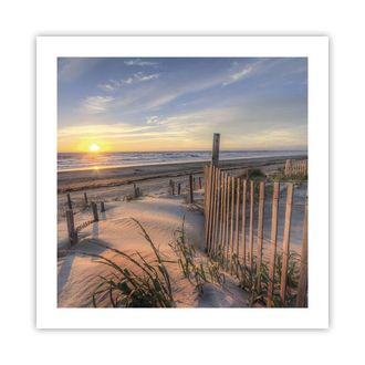 Arttor Poster ohne Rahmen Deko 50x50cm Westen Sonne D&uuml;ne Wandposter Art Prints Wanddeko Bild Wand Kunstdruck Wandbilder Dekoration Wohnzimmer Schlafzimmer K&uuml;