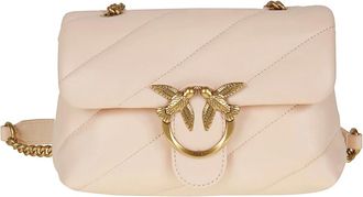 Pinko Pinko, Femme, Sacs, Rose, Taille: ONE Size Mini Love Bag Puff Maxi Quilt