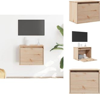 vidaXL Vidaxl - Armoire murale 45x30x35 cm Bois de pin massif - Meuble Mural - Armoire Murale - Rangement Mural - Bibliothèque Murale - Étagère Murale