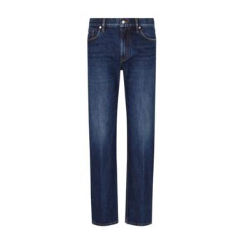 Emporio Armani Blaue Jeans mit Adler-Logo - - Jeans - Herren - Blau - W38