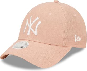 New Era New York Yankees MLB Linen Rose White 9Forty Adjustable Women Cap - One-Size