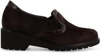 Melluso Mocassin en Daim Marron pour Femme r35727z 37.5