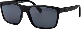 Polo Ralph Lauren 0PH4133 Matte Black Injected Sunglasses - Black