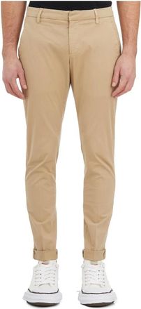 Dondup Homme, Pantalons, Beige, Taille: W34 Chinos Tailleur en Coton