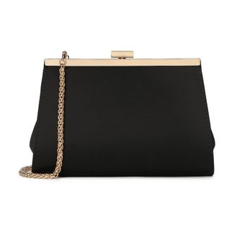 Kazar Schwarze Clutch-Tasche mit Metallrahmen - - Bags - Damen - Schwarzk - ONE SIZE
