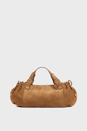 Gerard Darel Sac &agrave; main en cuir velours effet tress&eacute; - 24H