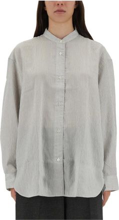 STUDIO NICHOLSON Femme, Blouses et Chemises, Blanc, Taille: 36 FR Dilys Striped Shirt