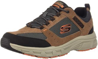 Skechers Herren Oak Canyon Half Shoes,Sneakers, Braun Schwarz Trim, 43 EU