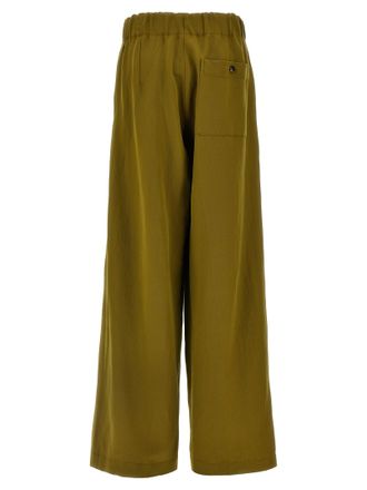 Dries Van Noten Womens Bicolor Wool Casual Pants