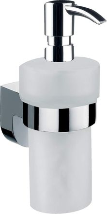 Emco Mundo Seifenspender f&uuml;r Fl&uuml;ssigseifen, Inhalt 245 ml, wei&szlig;/chrom, Fl&uuml;ssigseifenspender - 332100102