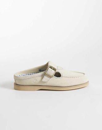Timberland Classic - Mules bateau en daim - Beige clair-Neutral