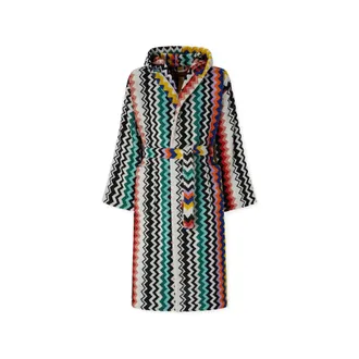 Missoni Home Zigzag-pattern Hooded Bathrobe
