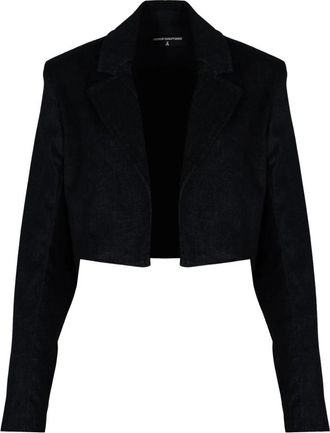 Patrizia Pepe Kurze Jeansjacke - - Jackets - Damen - Schwarzk - XS