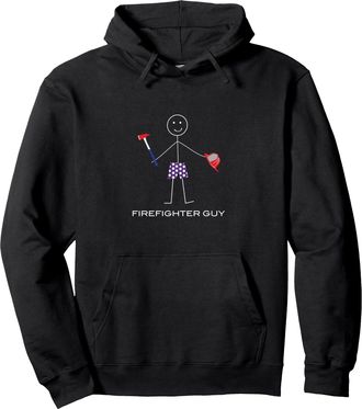 Whyitsme Design Lustiger Feuerwehrmann f&uuml;r Herren bei der Brandbek&auml;mpfung Pullover Hoodie