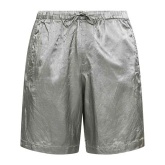 Dries Van Noten Viskose-Baumwollshorts - - Shorts - Herren - Gr&uuml;n - XL