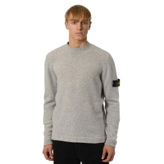 Stone Island Homme, Pulls, Gris, Taille: L Tricot Ras du Cou