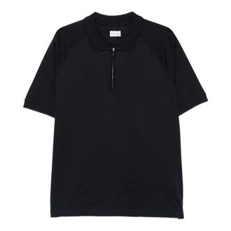 Pal Zileri Polo-Shirt mit geometrischem Muster - - Tops - Herren - Blau - 4XL
