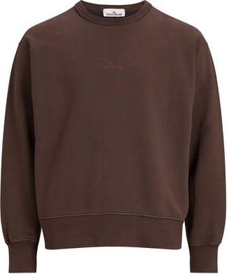 Stone Island Sweat droit col rond en coton