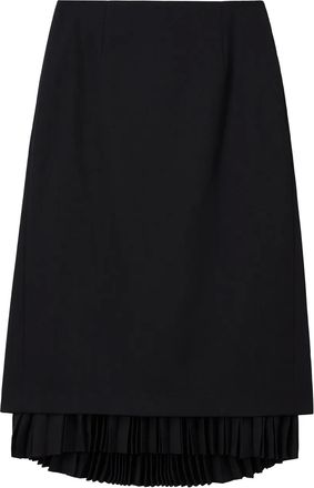 Juun.J Rock mit plissiertem Einsatz - Schwarz