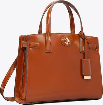 Tory Burch Damen Small Robinson Spazzolato Satchel