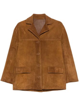 Salvatore Santoro veste en daim - Marron