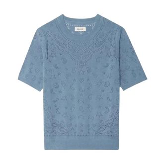 Zadig&Voltaire Femme, Tops, Bleu, Taille: 42 FR Jersey Dolly