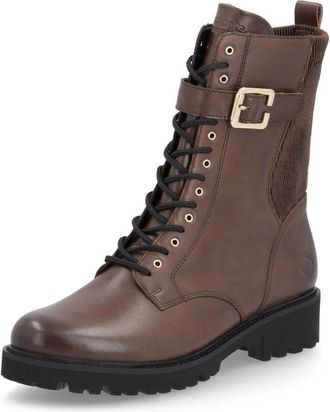 Remonte Damen Combat Boots D8664, Frauen Stiefeletten,lose Einlage,Booties,halbstiefel,Kurzstiefel,uebergangsschuhe,uebergangsstiefel,braun (25),41 EU