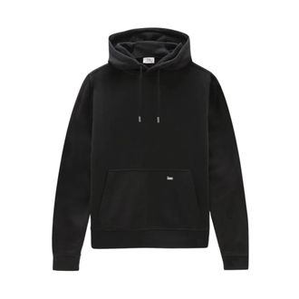 Woolrich Klassischer Schwarzer Hoodie - - Sweatshirts & Hoodies - Herren - Schwarzk - S