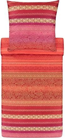 Bassetti MONREALE Bettwäsche, Baumwolle, ROT, 200x200