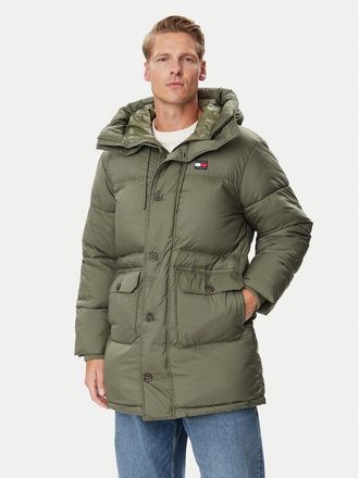 Tommy Jeans Winterjacke DM0DM23730 Gr&uuml;n Relaxed Fit