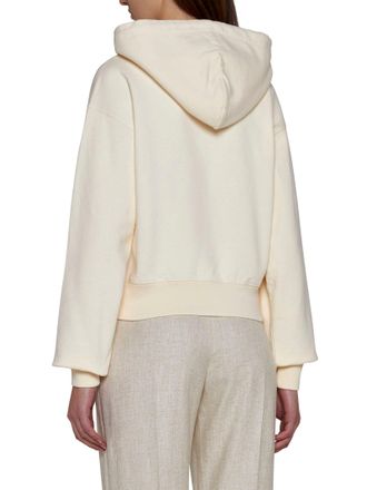 Jacquemus Womens Hoodie Gros Grain Beige Cotton Sweatshirts Sweater